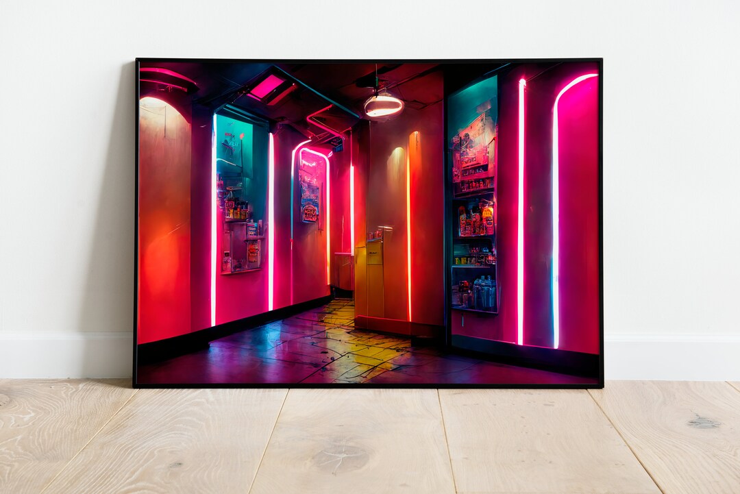 Vaporwave Poster Synthwave Wall Art Futuristic Retrowave Indie Room ...