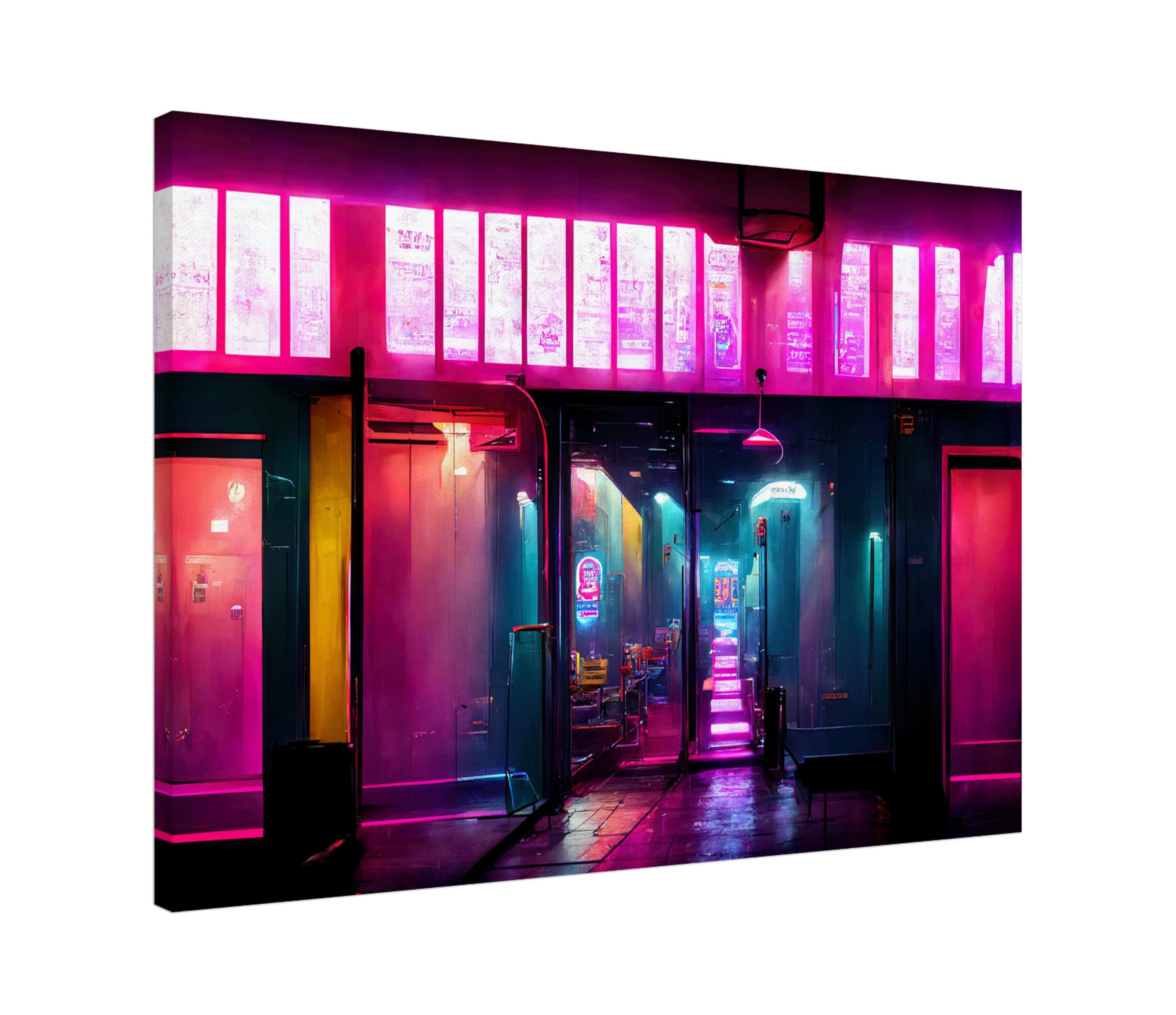 Neon Poster Vaporwave Art Neon Light Effect Wall Art 80s Nostalgia ...