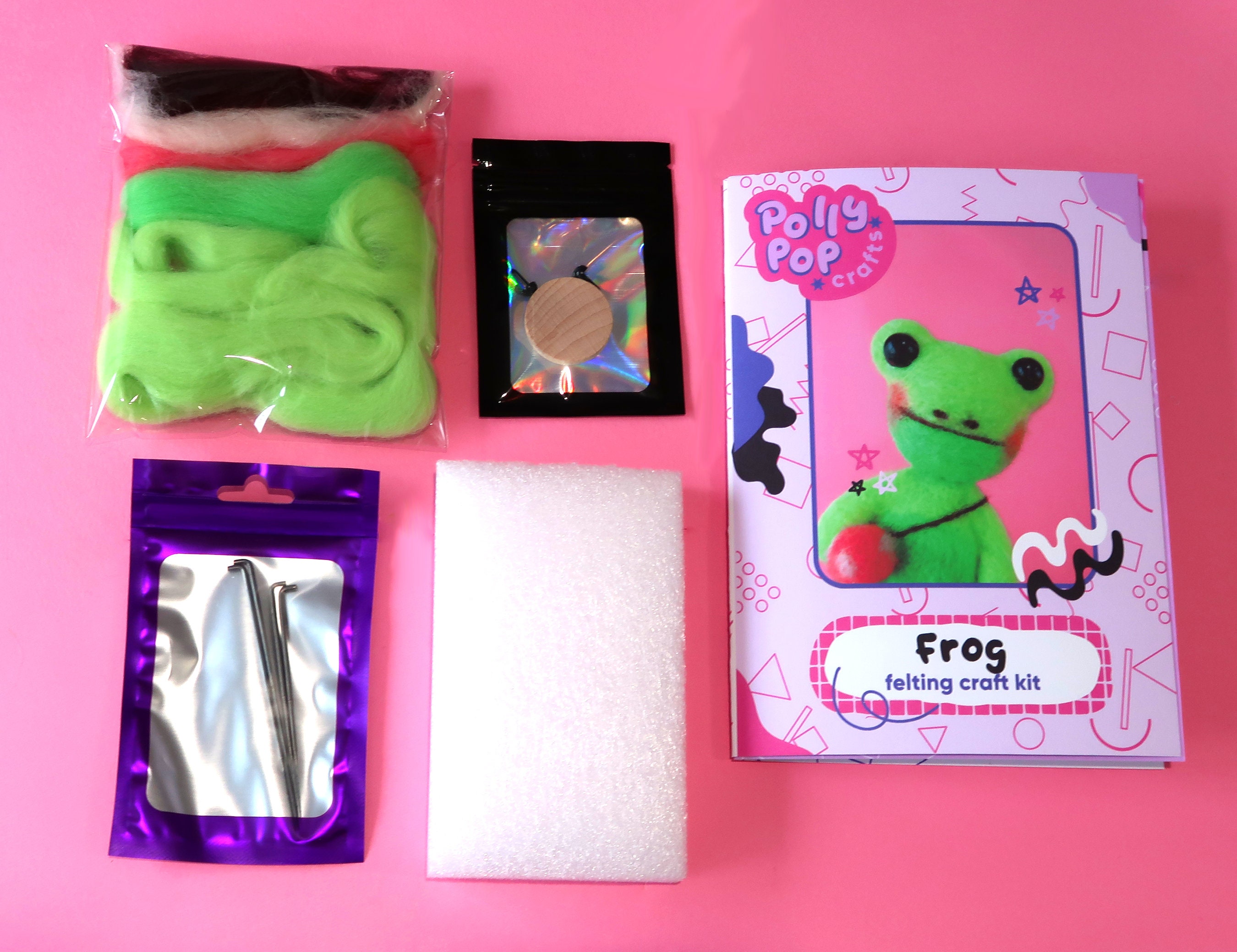 Frog Needle Felting Kit - Make Your Own DIY Felted Friend Craft Kit ...