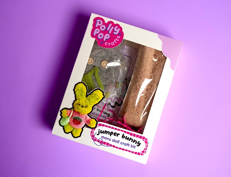 Bunny Rabbit Moru Doll - Make Your Own DIY Fluffy Wire Friend Craft Kit ...