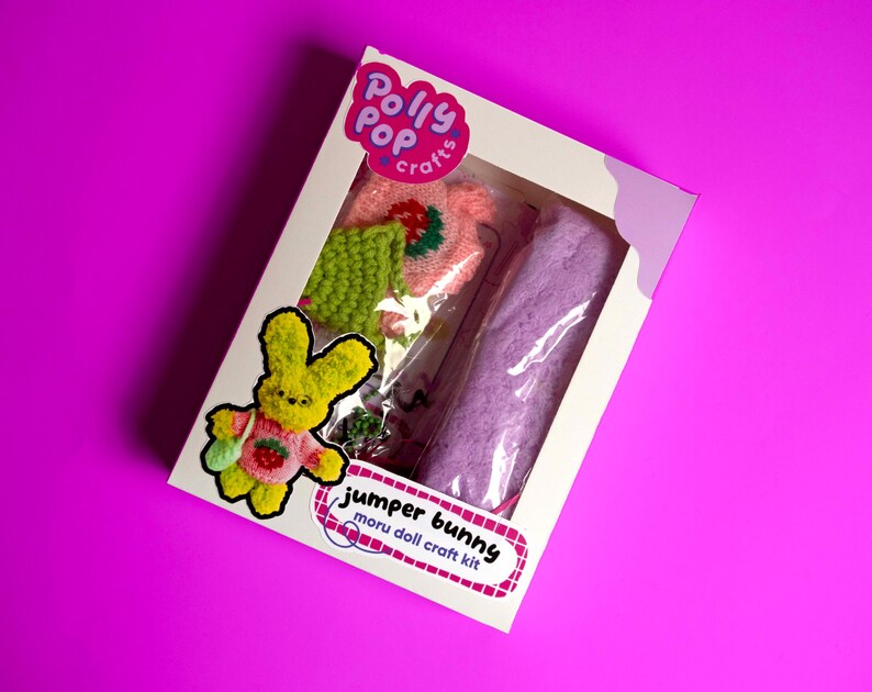 Bunny Rabbit Moru Doll - Make Your Own DIY Fluffy Wire Friend Craft Kit ...