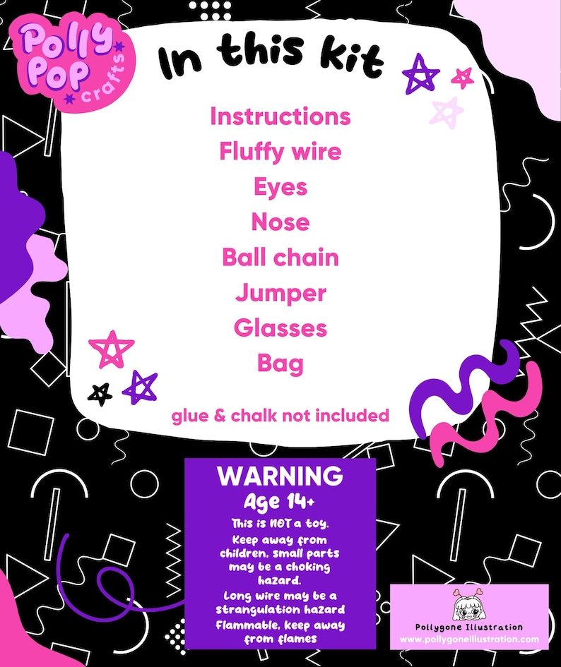 Bunny Rabbit Moru Doll - Make Your Own DIY Fluffy Wire Friend Craft Kit ...