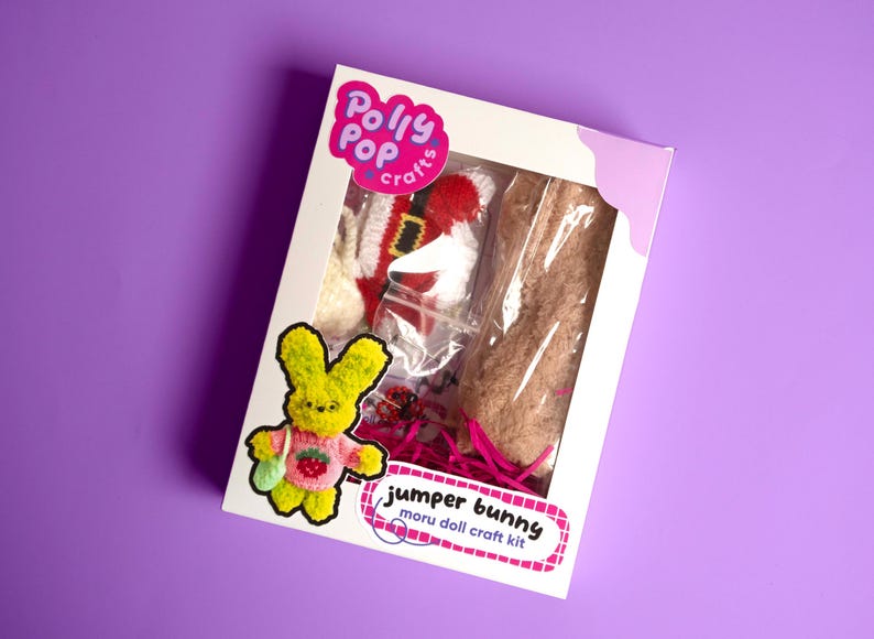 Bunny Rabbit Moru Doll - Make Your Own DIY Fluffy Wire Friend Craft Kit ...