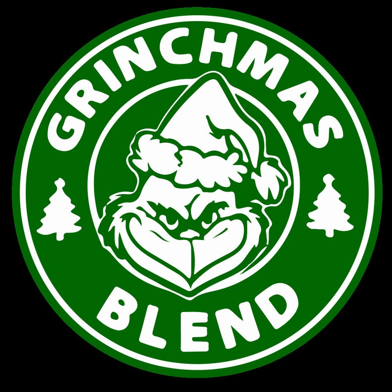 Grinch Coffee PNG Cut Image - Etsy