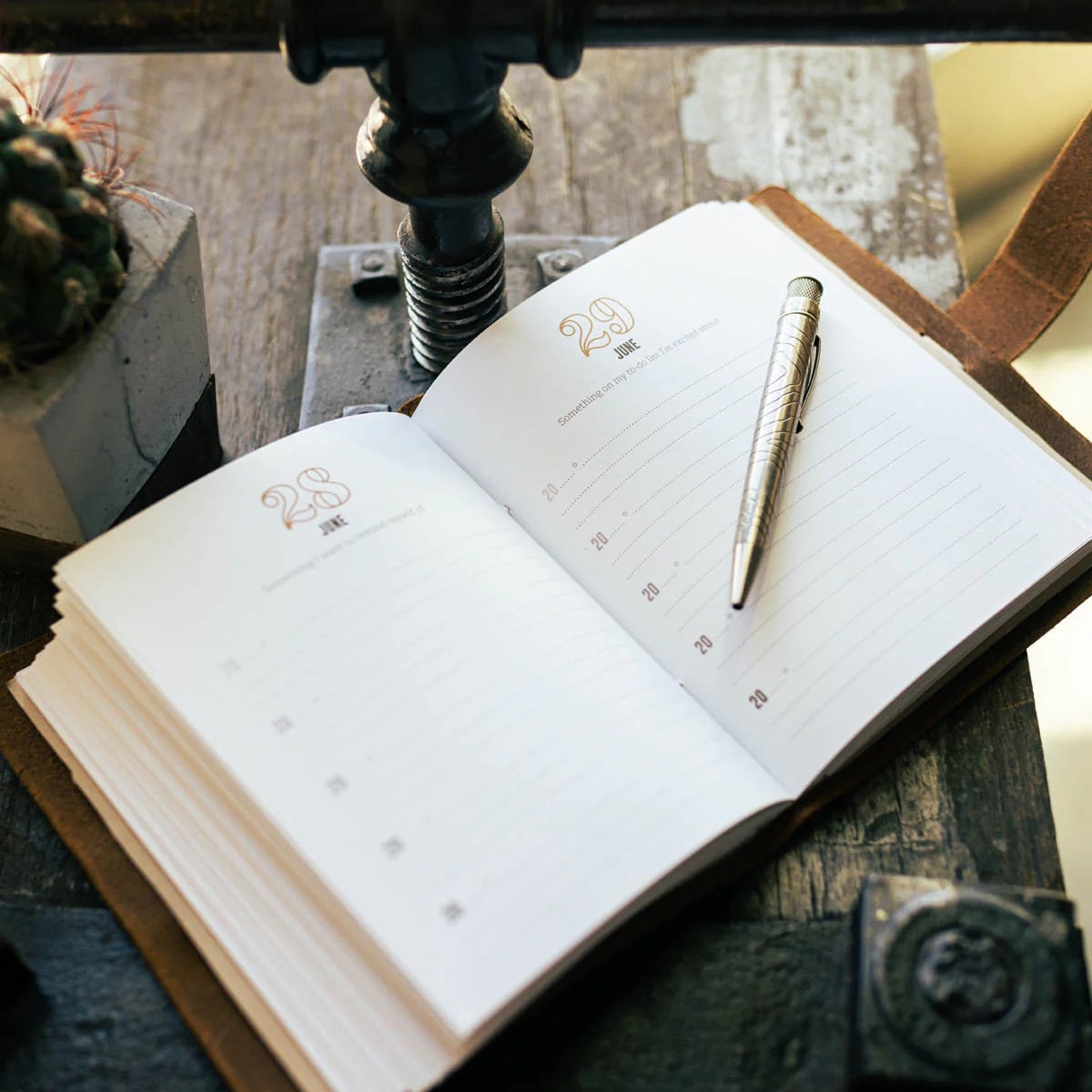 3 NEW COLORS ADDED Five Year Journal Real Leather From Rustico - Etsy