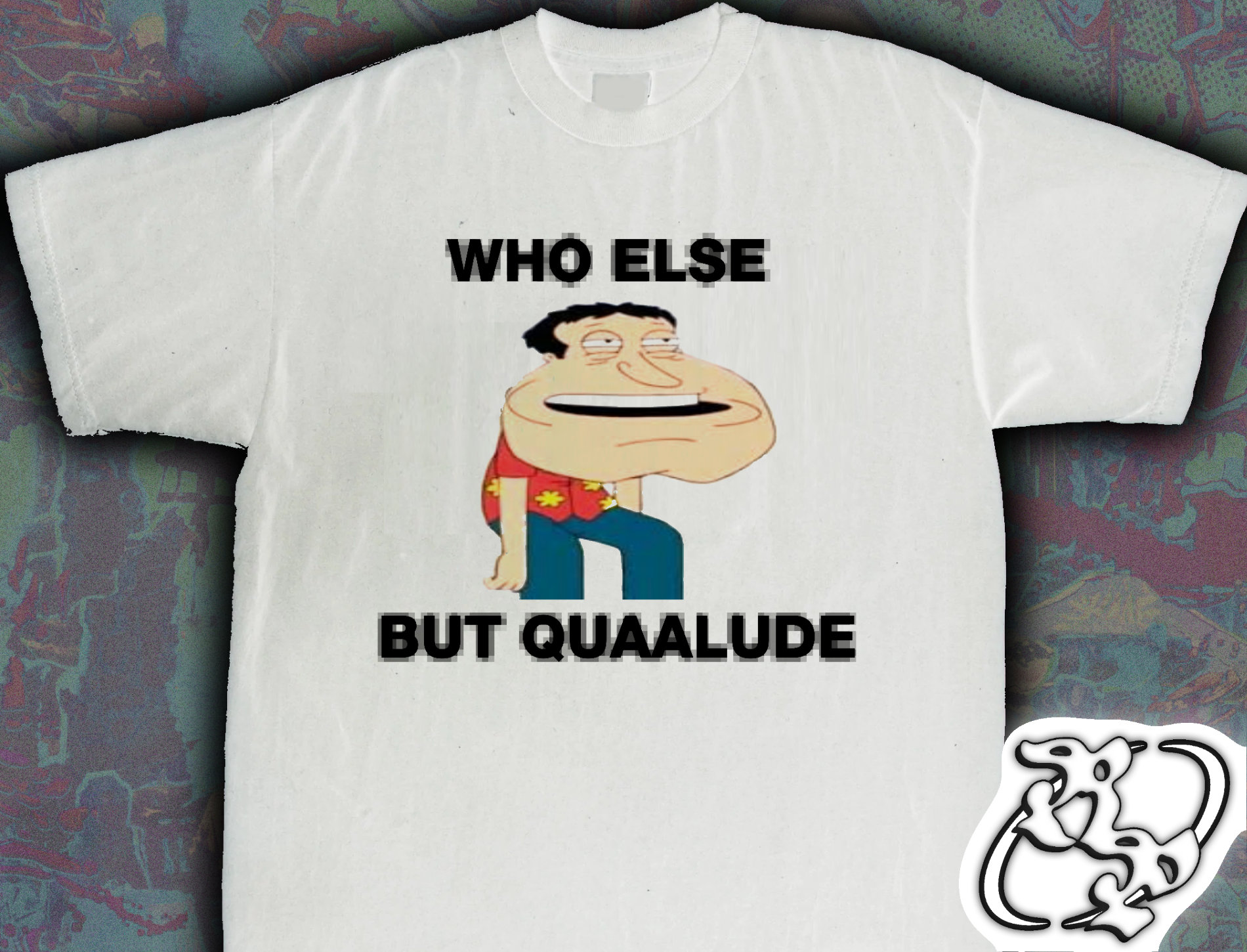 Who Else But Quagmire Cursed Family Guy Meme Tee