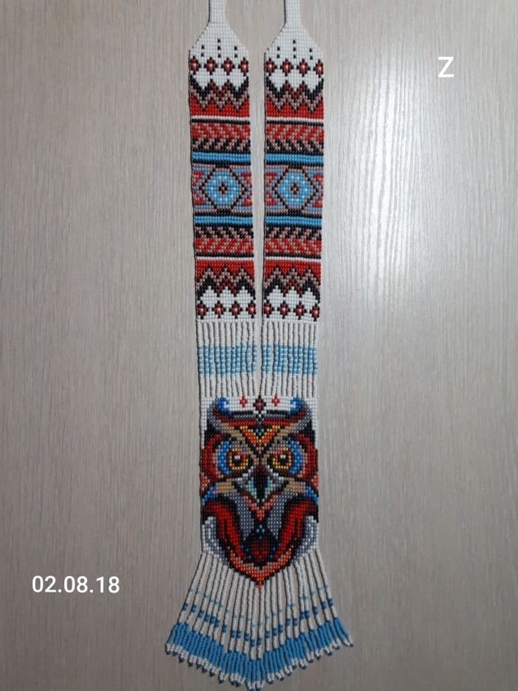 Owl Beaded/ukrainian Gerdan Traditional Ukraine Necklace - Etsy