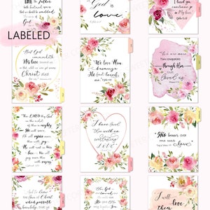 Printable Christian Planner Dividers: Faith Planner Inserts, Classic ...
