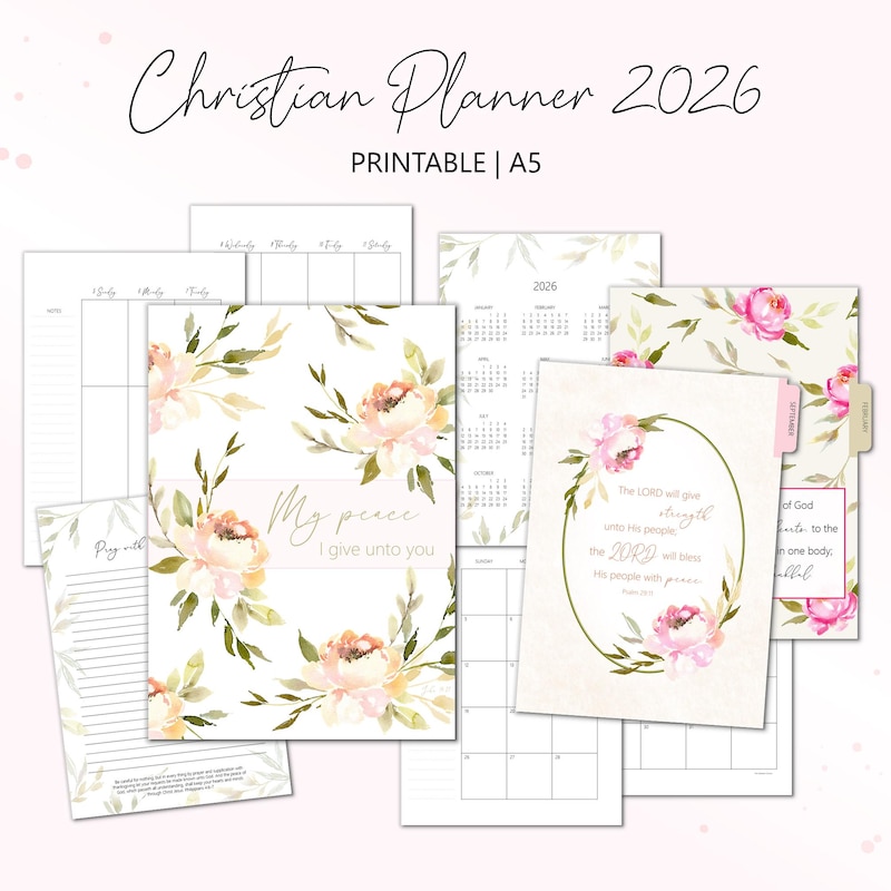 Faith Planner Insert - Etsy