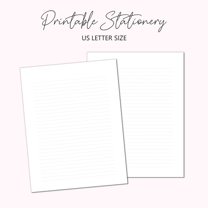 Lined Stationery - Etsy