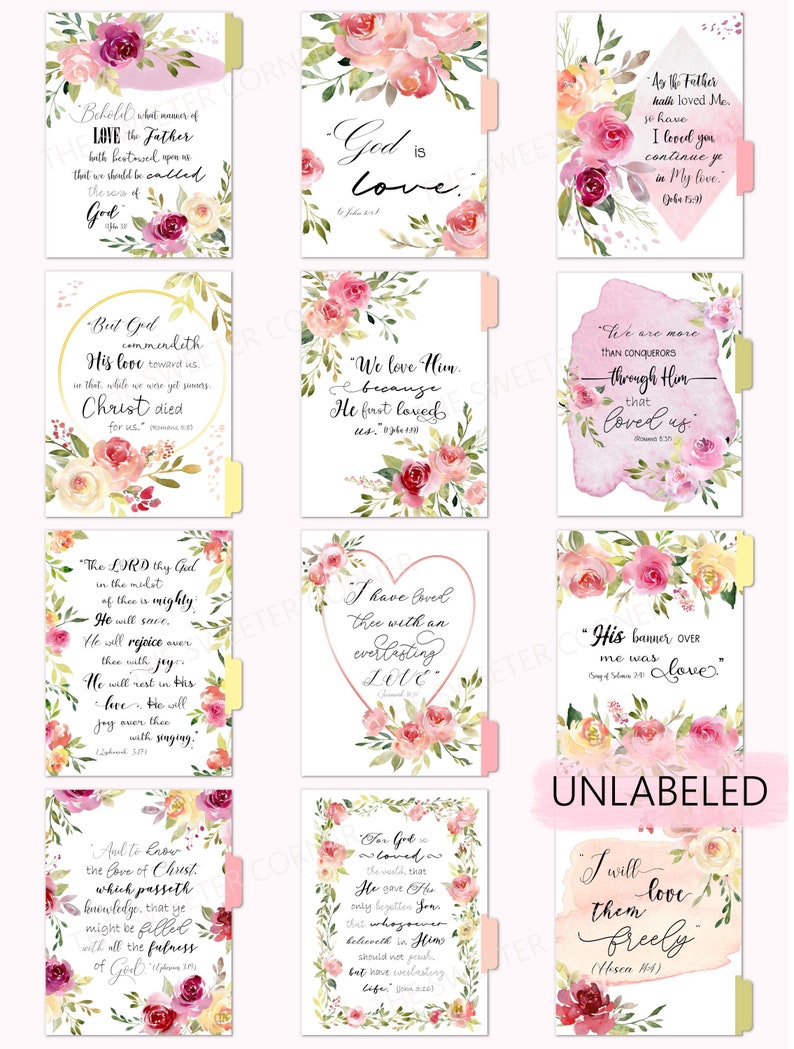 Printable Christian Planner Dividers: Faith Planner Inserts, Classic ...