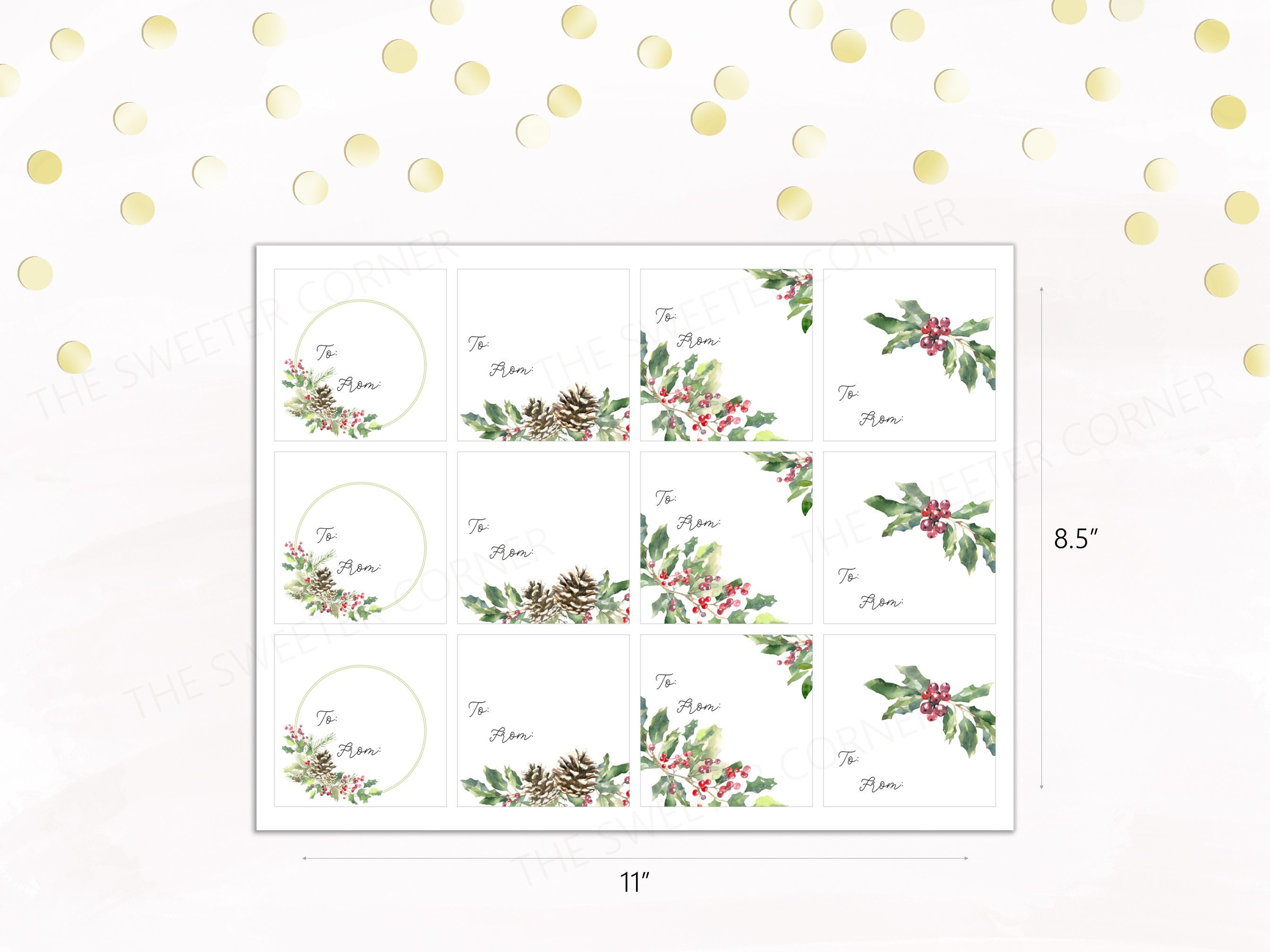 Christian Christmas Gift Tags Printable Christmas Tags - Etsy