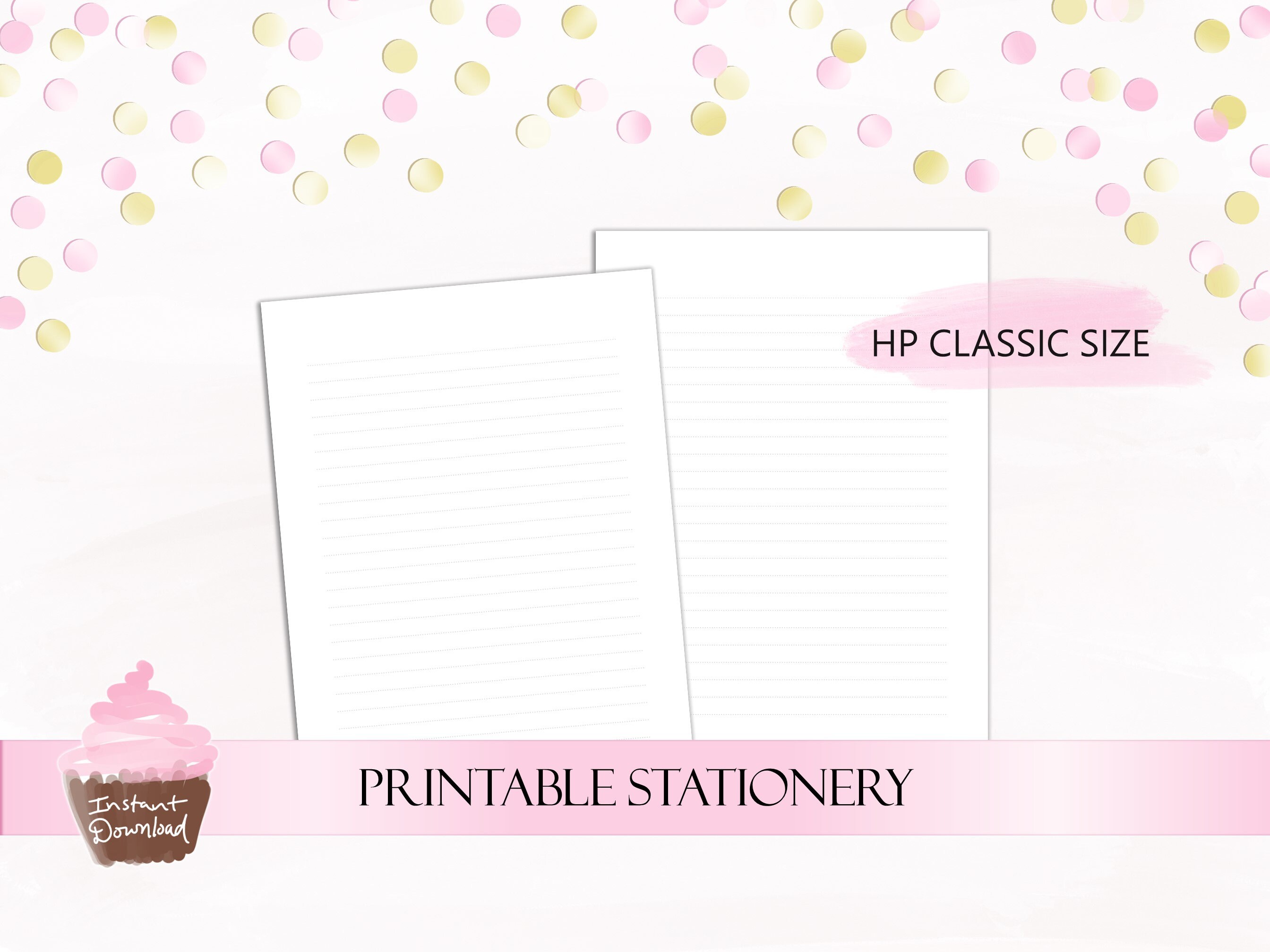 Line Printable Paper for Classic Size Planner Minimalist - Etsy