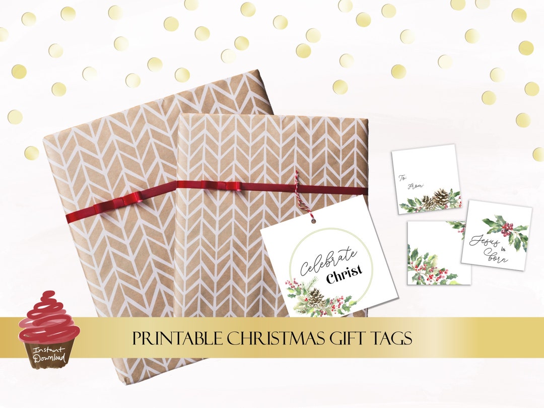 Christian Christmas Gift Tags Printable Christmas Tags - Etsy