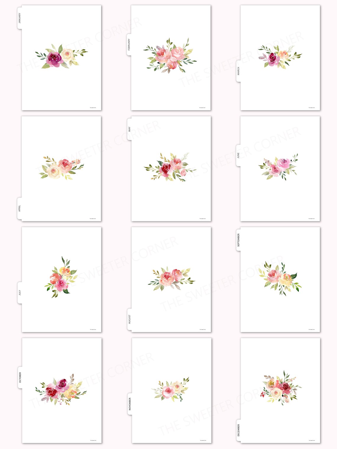 Printable Christian Planner Dividers: Faith Planner Inserts, Classic ...
