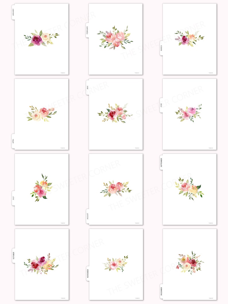 Printable Christian Planner Dividers: Faith Planner Inserts, Classic ...