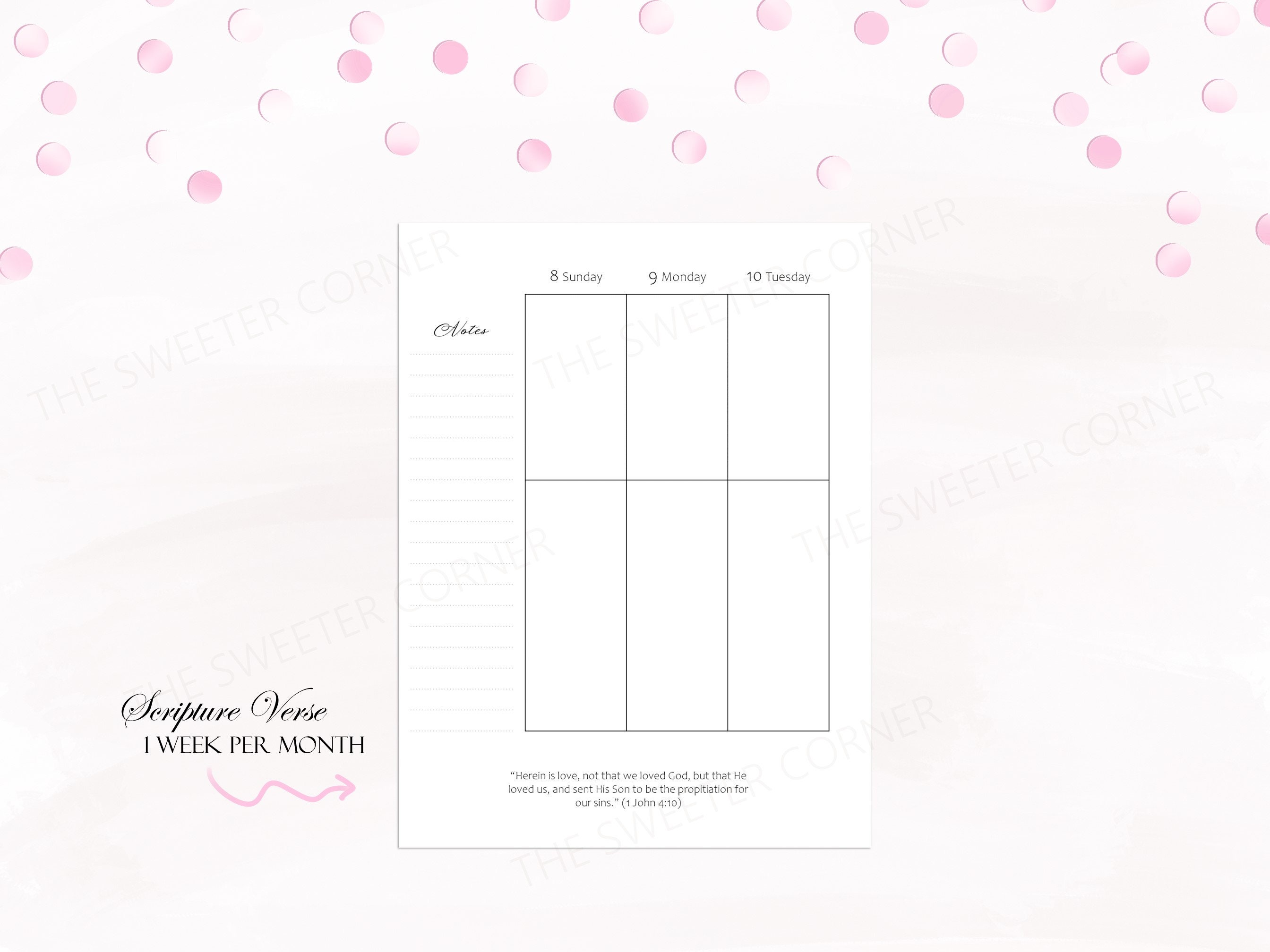 Printable Weekly Faith Planner Inserts 2023 Weekly With - Etsy