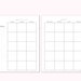 Undated Monthly Planner Printable, Month on 2 Pages Undated Planner ...