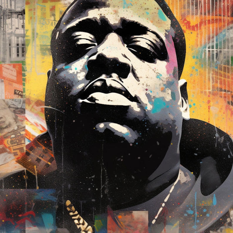 Notorious Big Poster, Biggie Smalls Poster, 90s Rap Poster, Pop Art ...