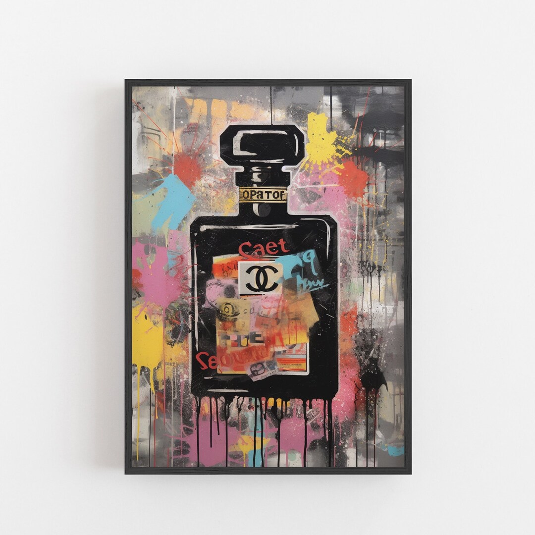 Perfume Bottle Poster, Pop Art/graffiti Poster, Artwork Digital ...