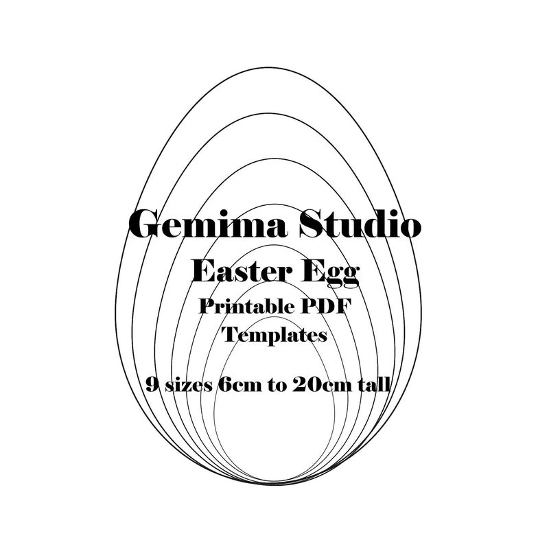 Animal Eggs Template - Etsy