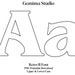 A to Z Block Letter Templates Upper & Lower Case PDF Download - Etsy