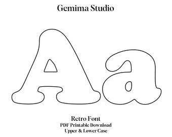 Retro Letter Templates PDF Download Printable 27 Pages - Etsy