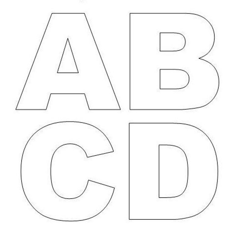 A to Z Block Letter Templates Upper & Lower Case PDF Download - Etsy