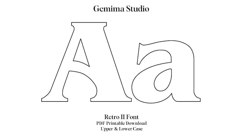 Retro Letter Templates PDF Download Printable 27 Pages - Etsy