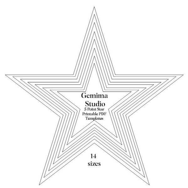 Star Cutouts - Etsy
