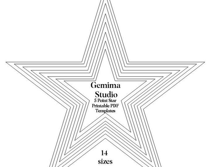 Downloadable Patchwork Star Template - Etsy