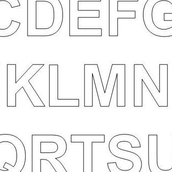 A to Z Block Letter Templates Upper & Lower Case PDF Download - Etsy