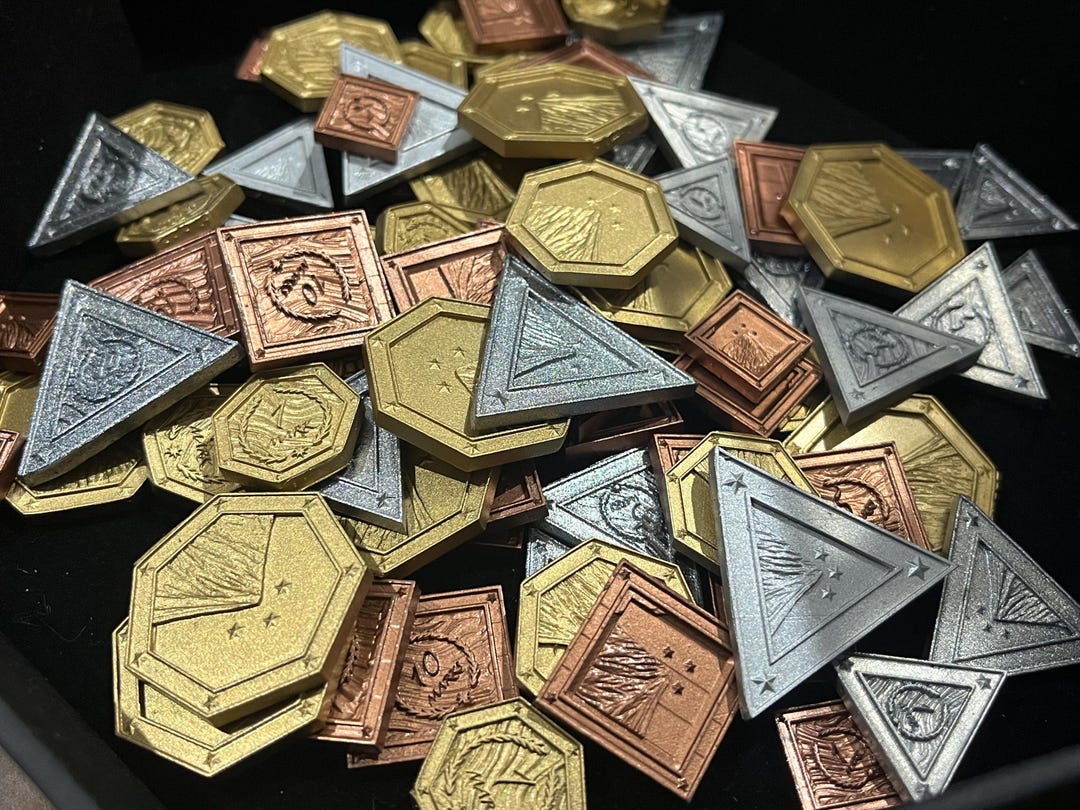 Fantasy Coins (3D Printed) - Etsy