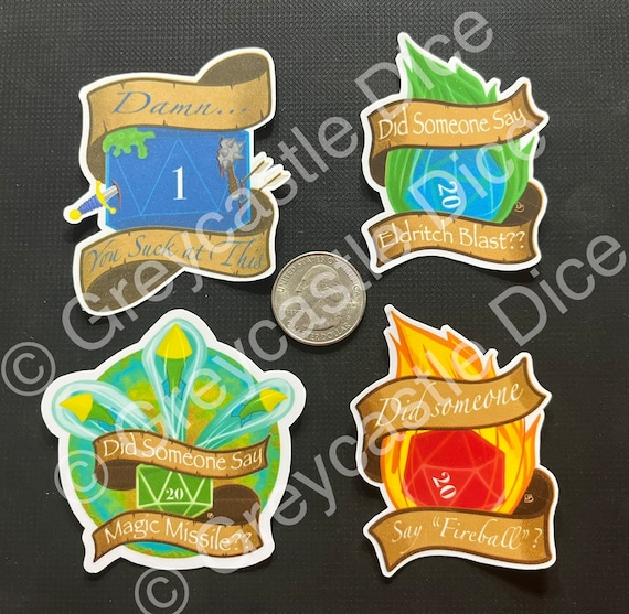D&D Inspired Stickers 2.5 Inch - Etsy