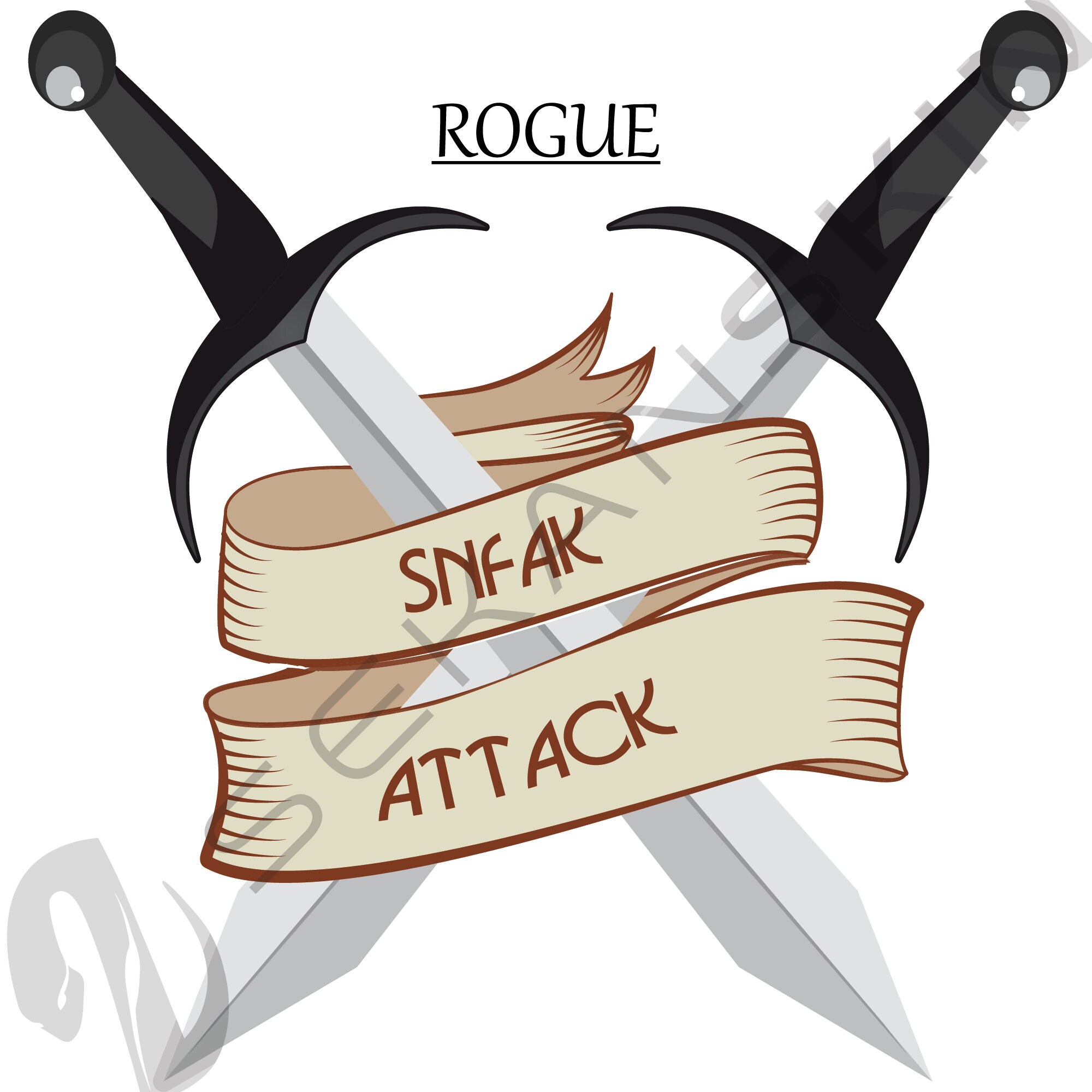 DND Class Stickers Dungeon & Dragons Role Play Vinyl Decals Nerdy, Cool ...