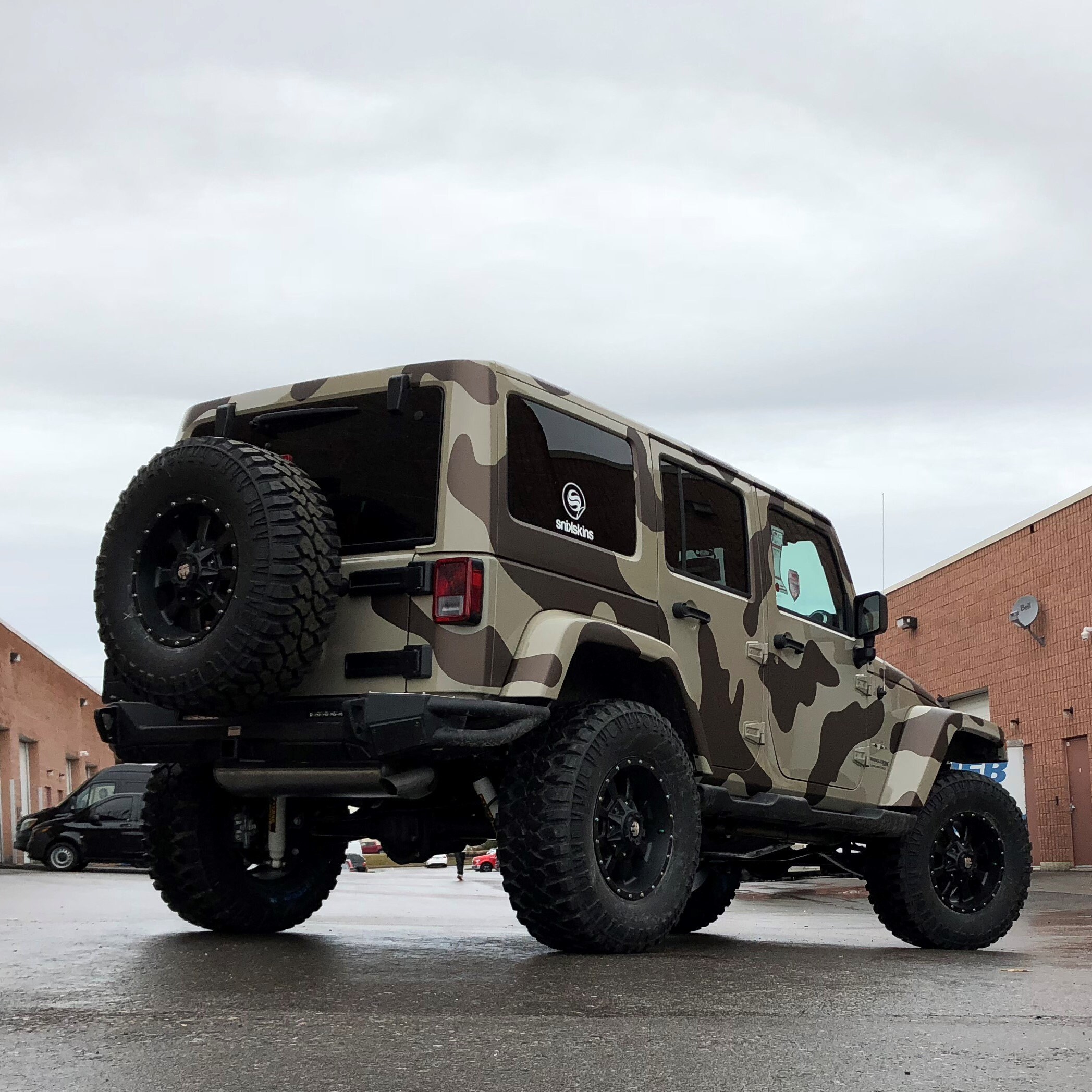 Camo Print for Jeep Wrangler Military Style Camo Decals, Full Body ...