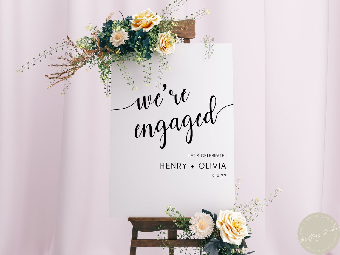 Engagement Party Sign Engagement Party Wedding Planning - Etsy