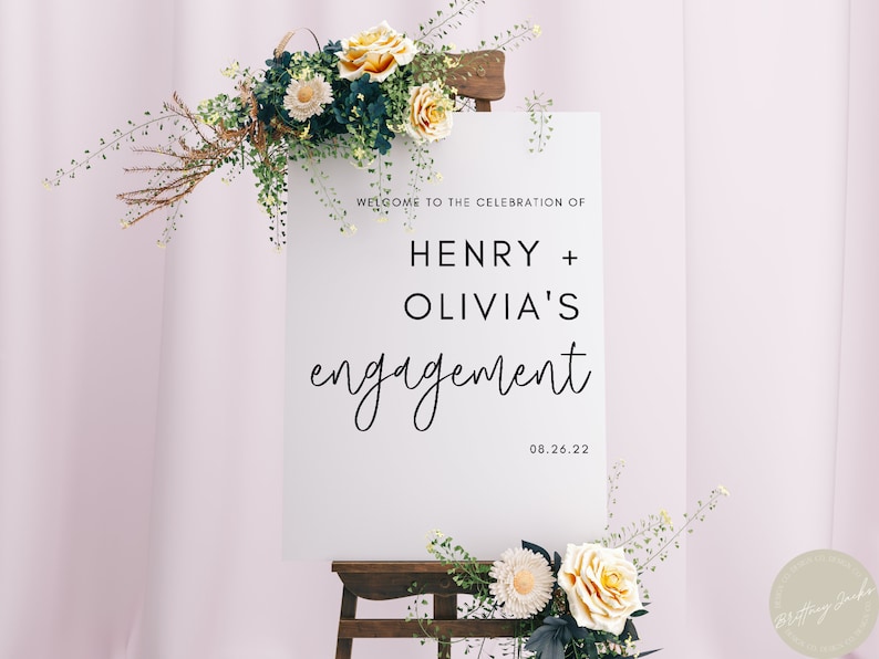 Engagement Party Sign Engagement Party Wedding Planning - Etsy