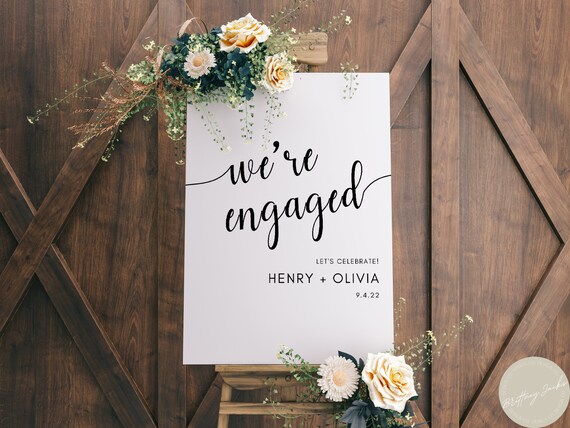 Engagement Party Sign Engagement Party Wedding Planning - Etsy