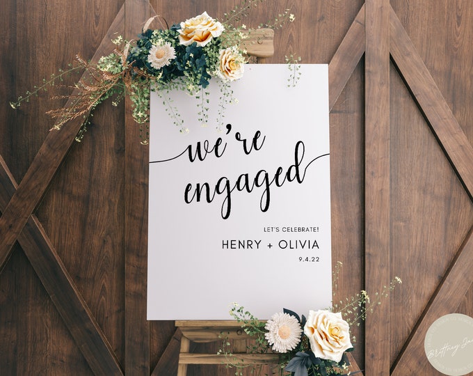 Engagement Party Sign Engagement Party Wedding Planning Engagement ...