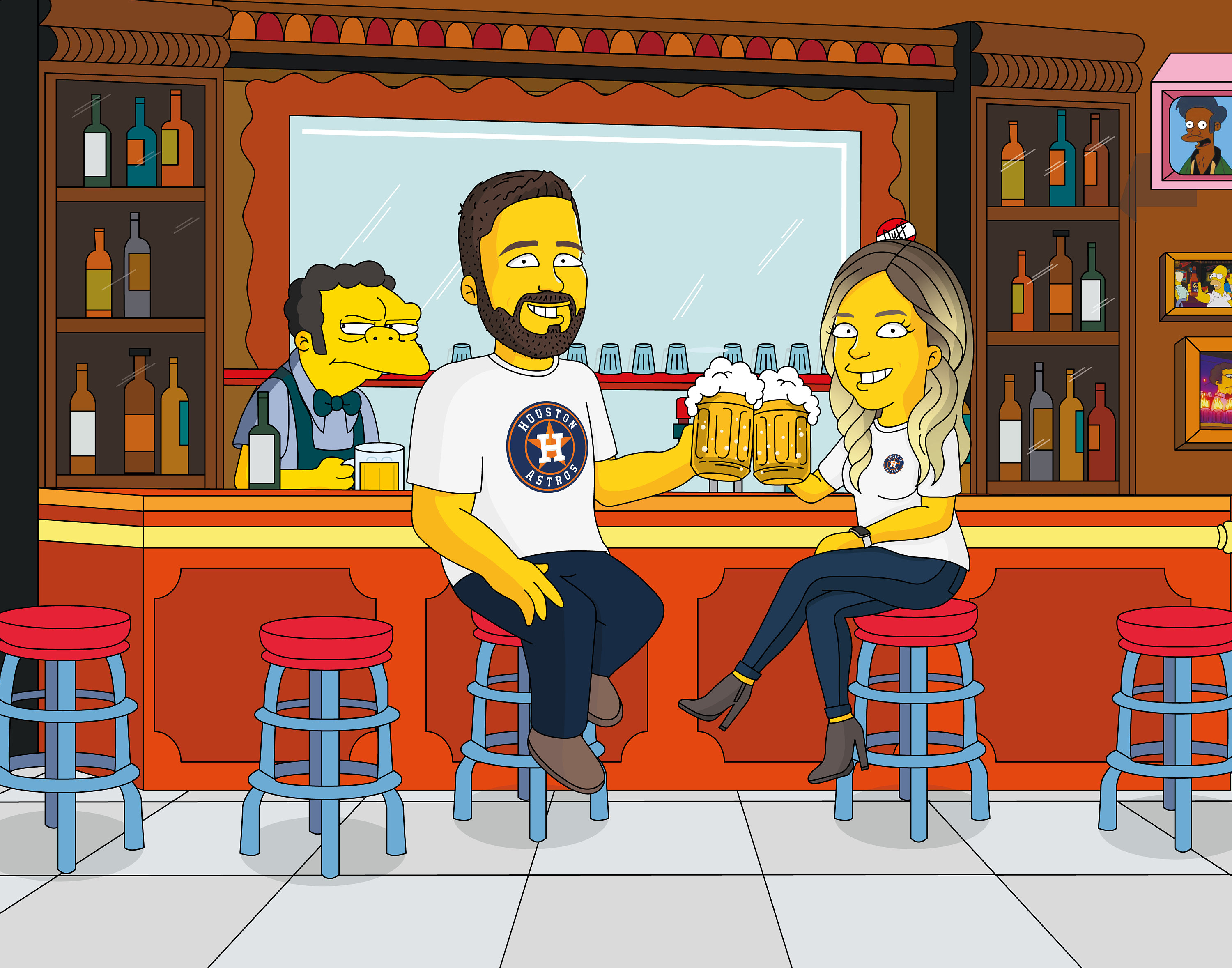 Custom Simpsons Portrait From Photo Couple Simpson Portrait - Etsy