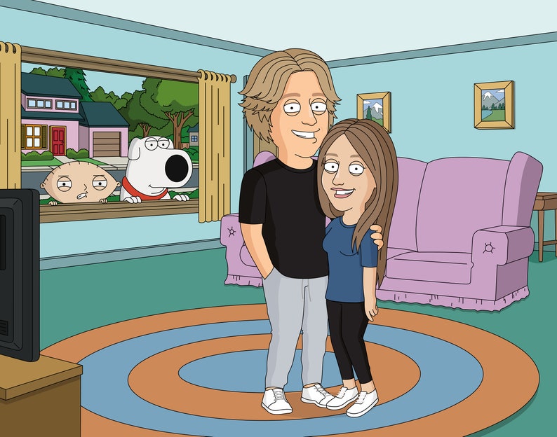 Custom Family Guy Portrait Full Body, Custom Griffins Fan Art, Cartoon ...