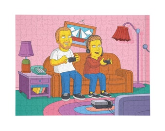 Custom Caricature Puzzle - Etsy