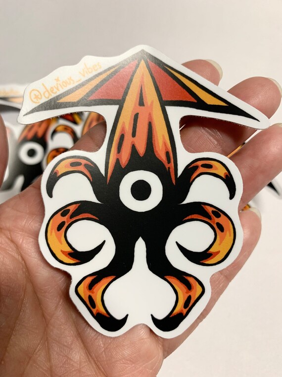 Giant Squid 3 Matte Vinyl Sticker Decal - Etsy