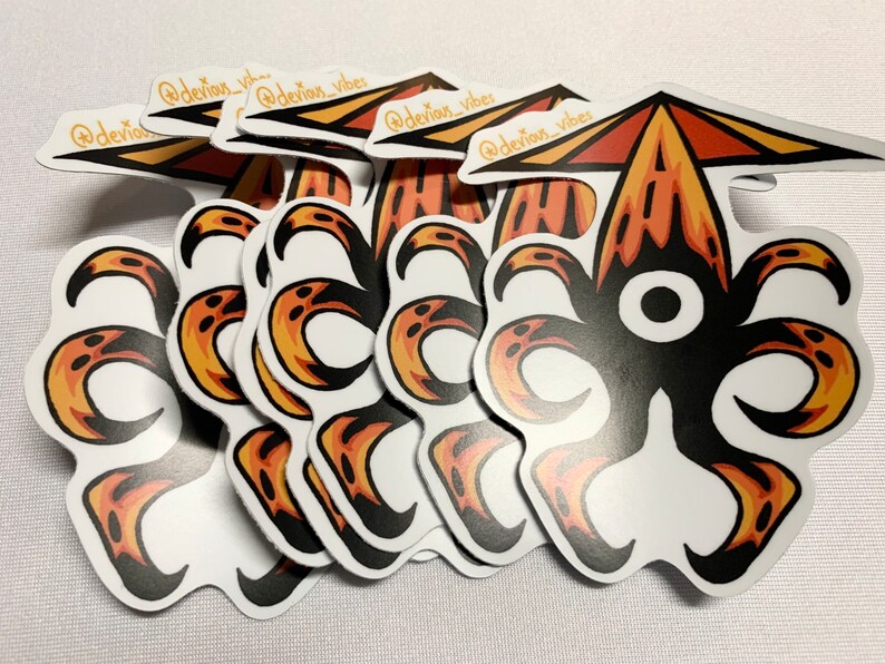 Giant Squid 3” Matte Vinyl Sticker Decal - Etsy