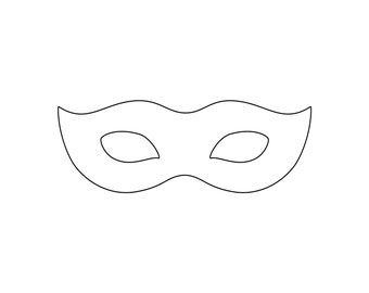 Carnival Mask Printable Cut & Assemble for Kids Costume Party Activity ...