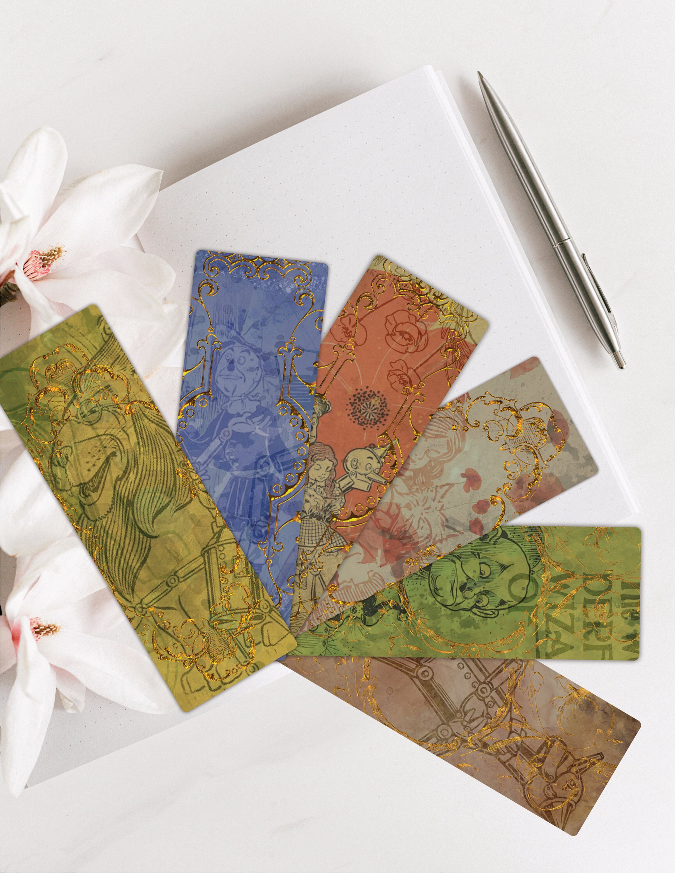Six Printable Bookmarks Inspired by the Wizard of Oz - Etsy