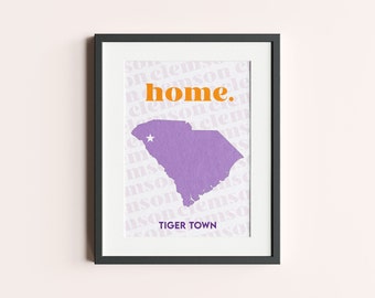 Clemson Orange Poster Set - Etsy