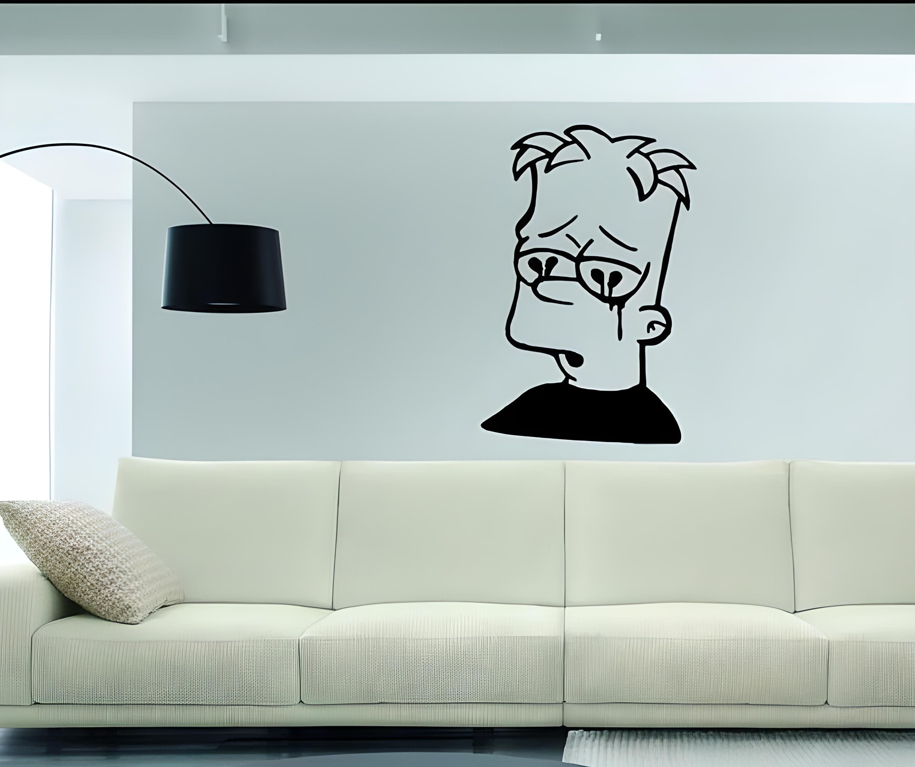 The Simpsons Metal Wall Art // Bart Simpson Metal Wall Art // - Etsy