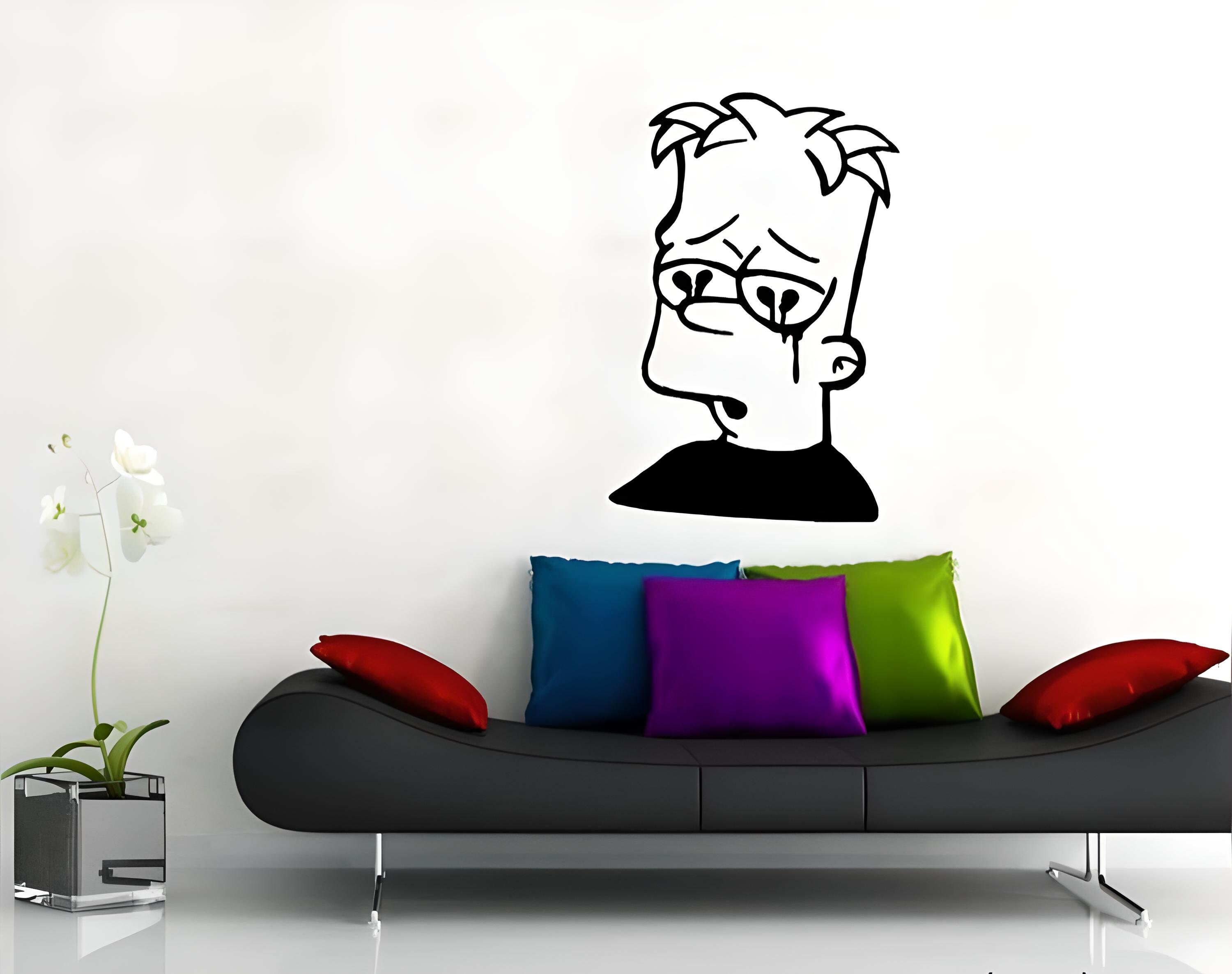 The Simpsons Metal Wall Art // Bart Simpson Metal Wall Art // - Etsy